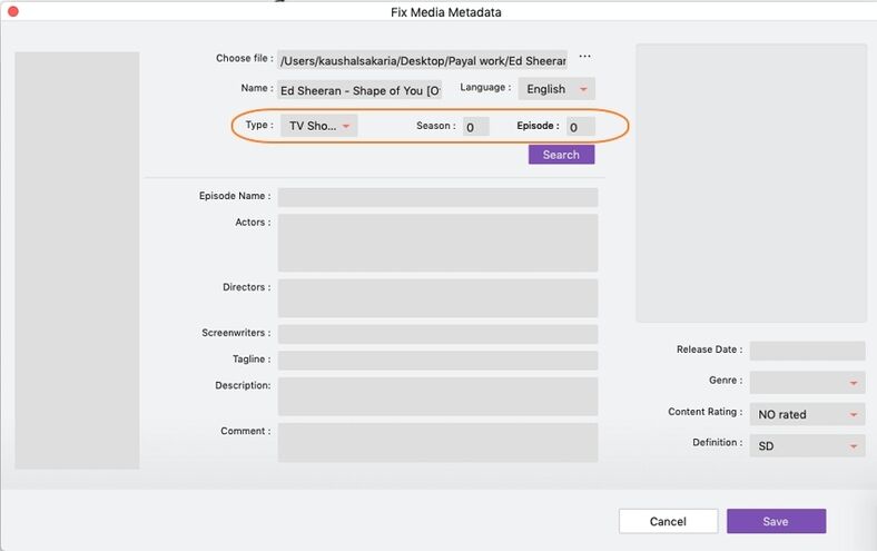 How to Fix Media Metadata - Wondershare UniConverter for Mac