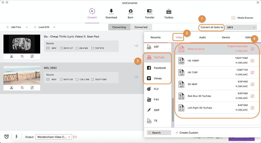 How to Convert Video Formats on Mac - Wondershare UniConverter for Mac