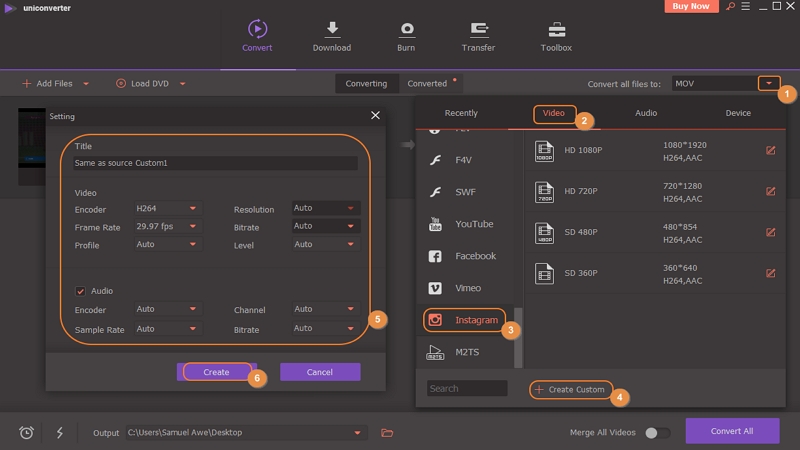 MOV to Instagram Converter: Convert MOV to Instagram in 3 Easy Steps
